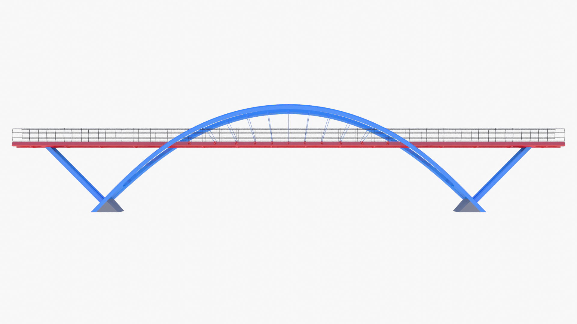 3D Road And Pedestrian Bridges Model - TurboSquid 2024036