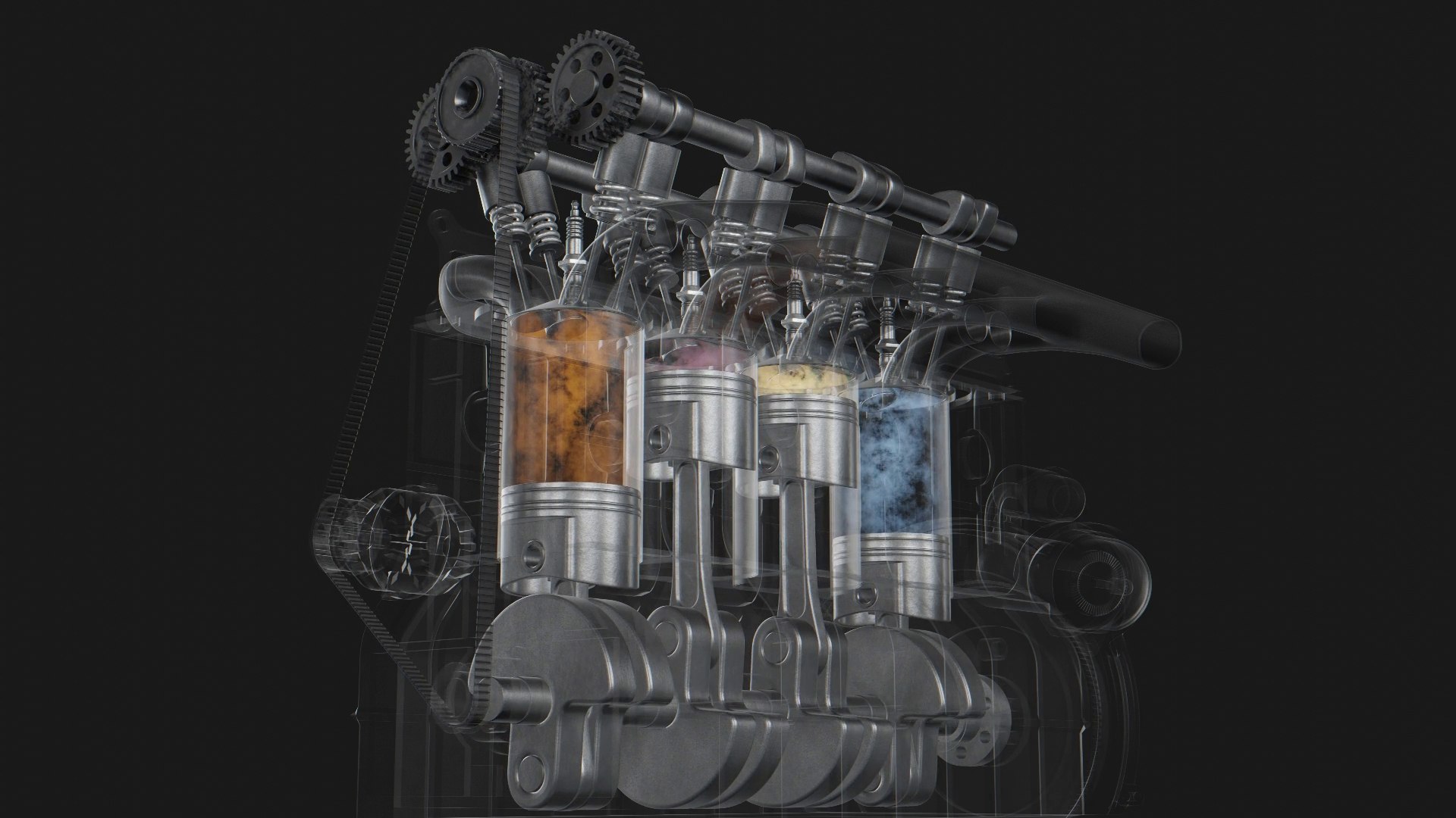 modelo 3d Motor 3D animado - TurboSquid 1862199