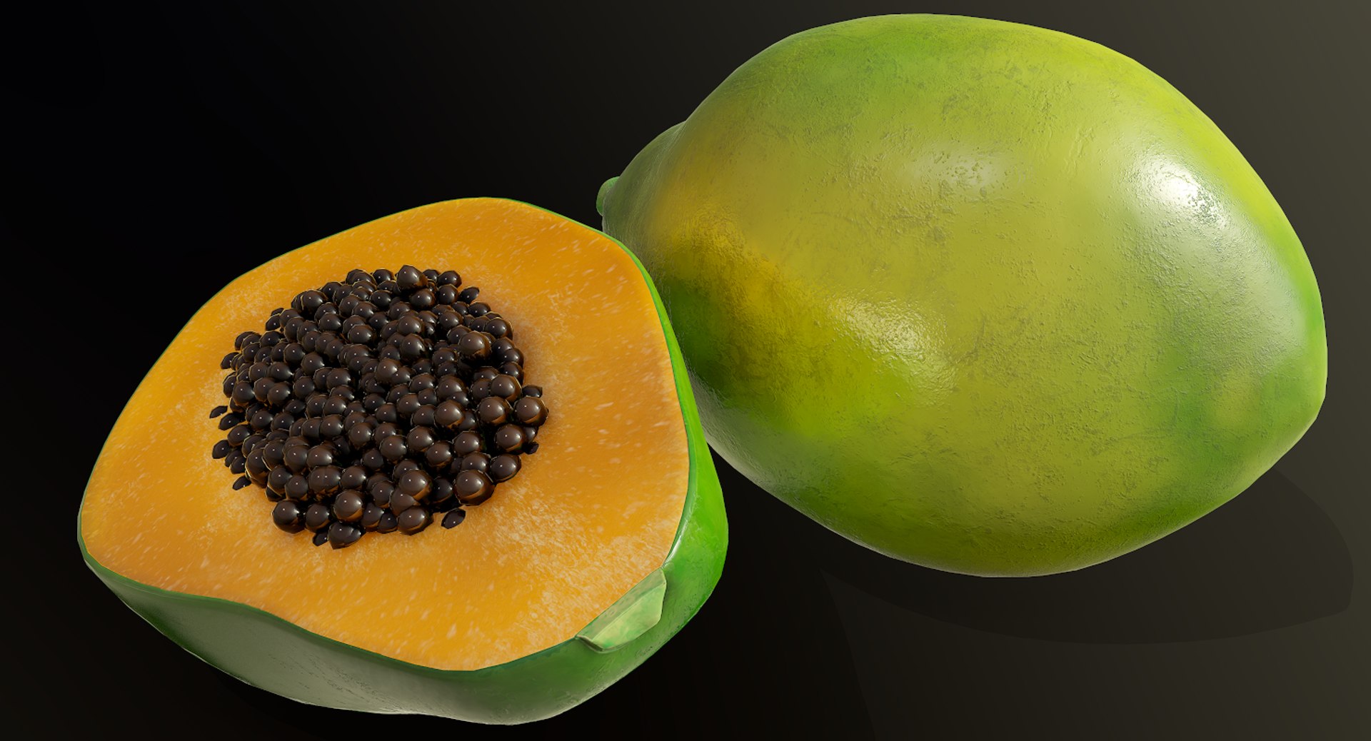 Realistic Papaya 3D - TurboSquid 1352280