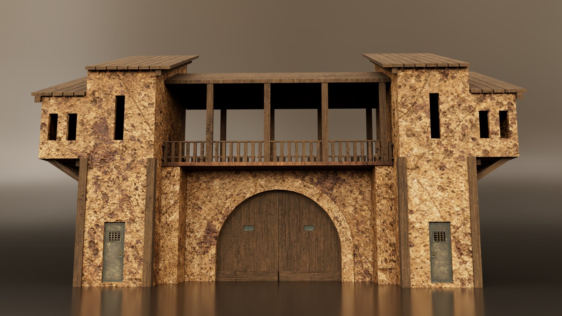 3D Medieval Building - TurboSquid 2343761