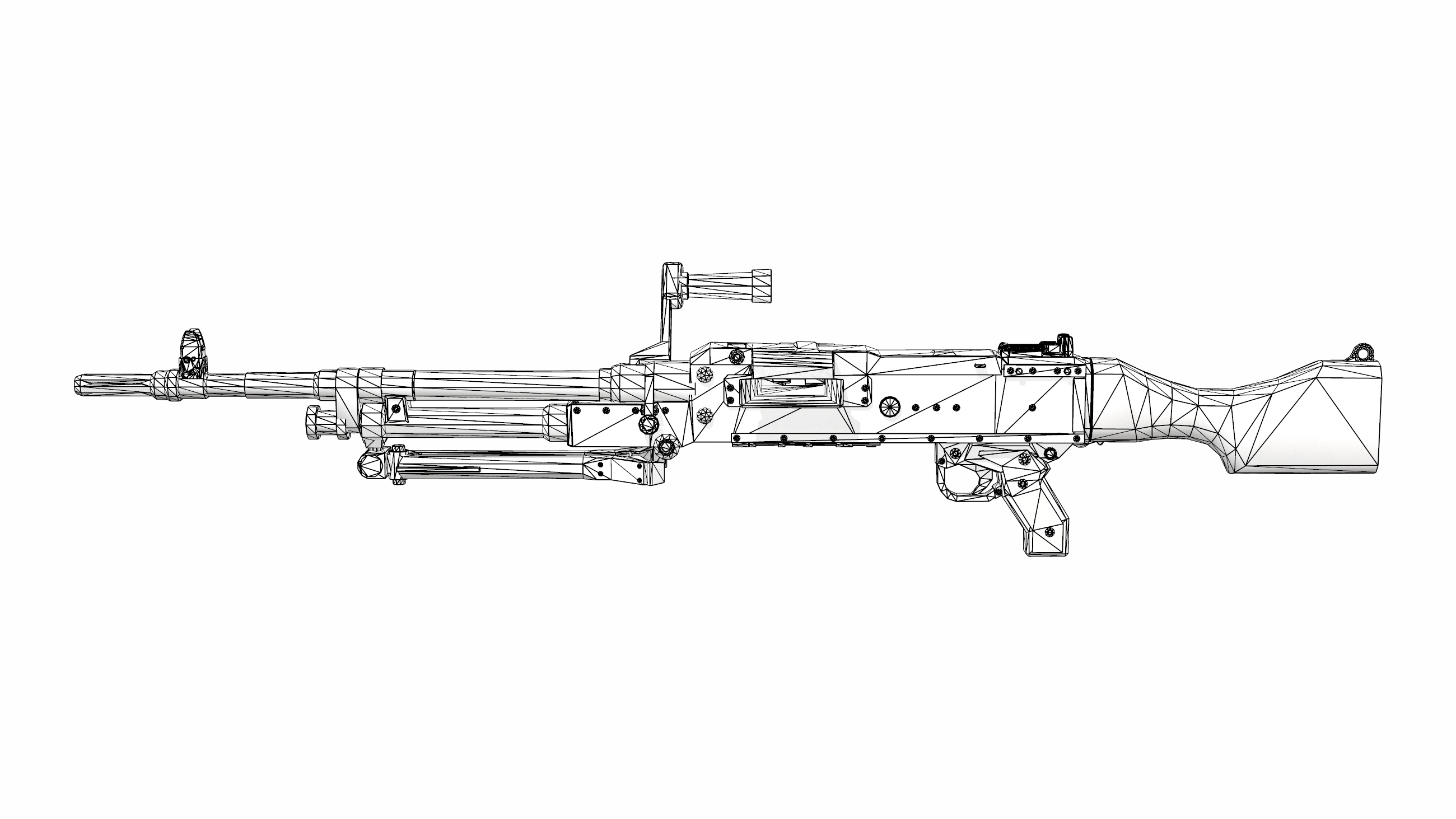 Military Combat Machine Gun model - TurboSquid 1973624