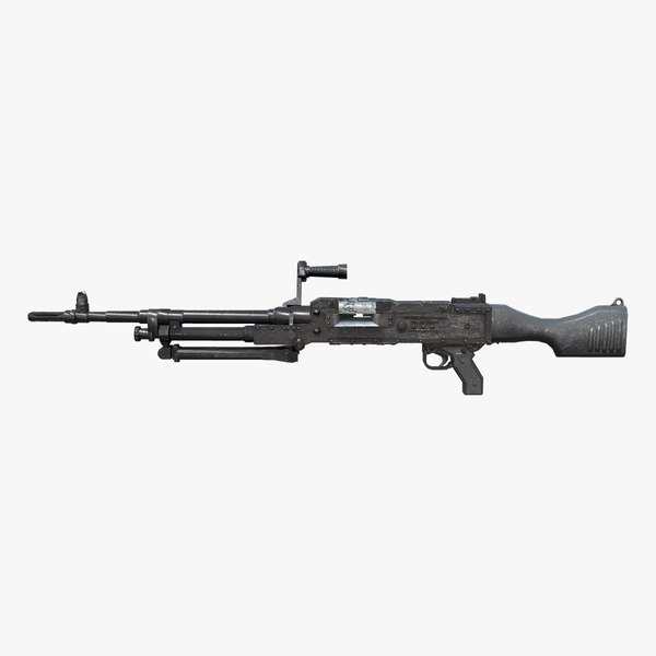 modelo 3d Ametralladora de combate militar - TurboSquid 1973624