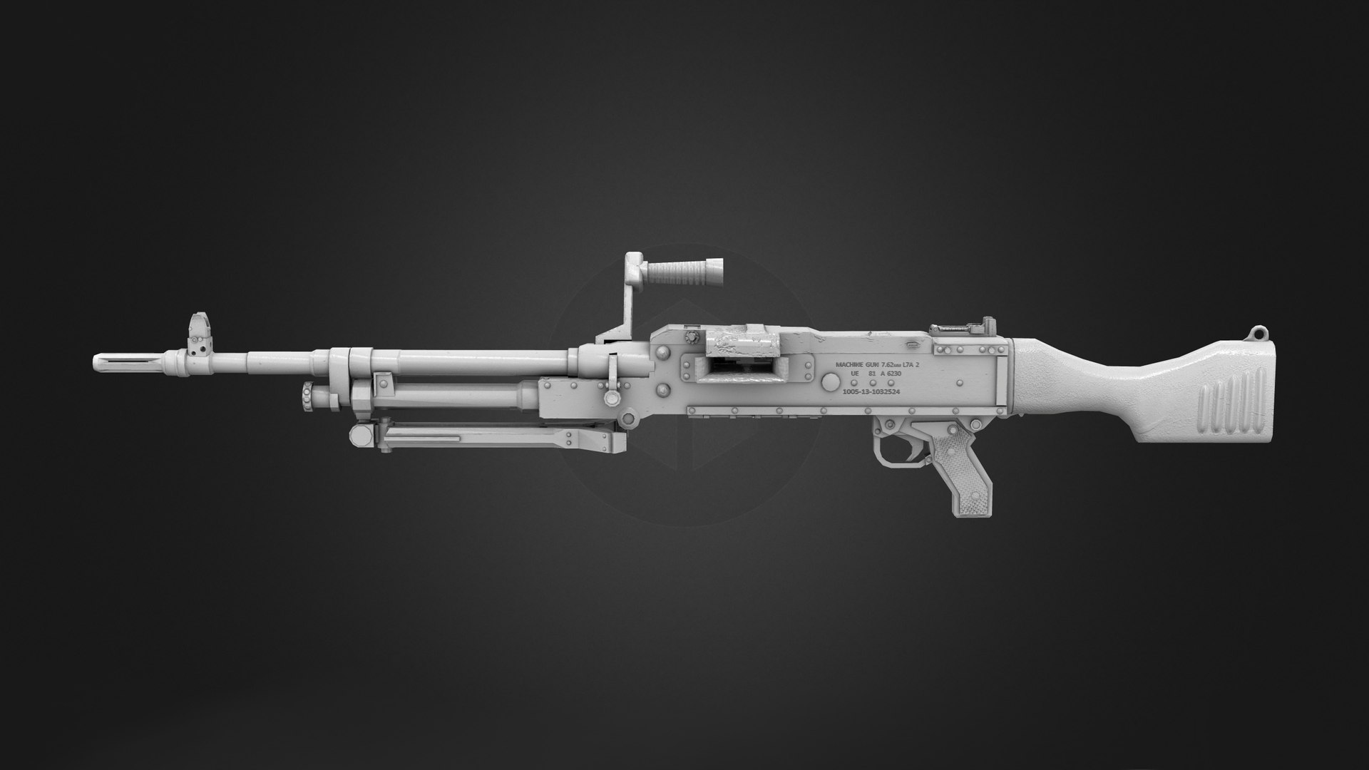 Military Combat Machine Gun Model - TurboSquid 1973624