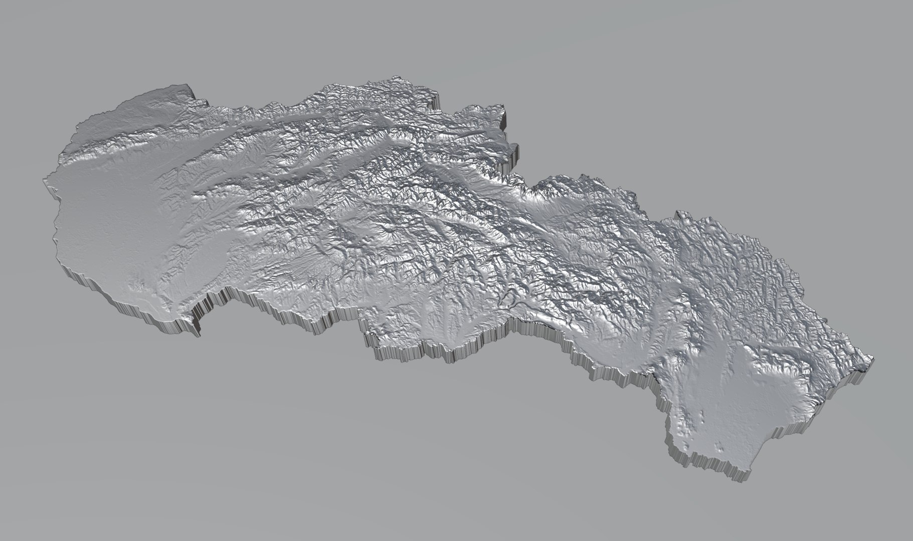 Slovakia Slovensko Terrain Map Model - TurboSquid 2336730