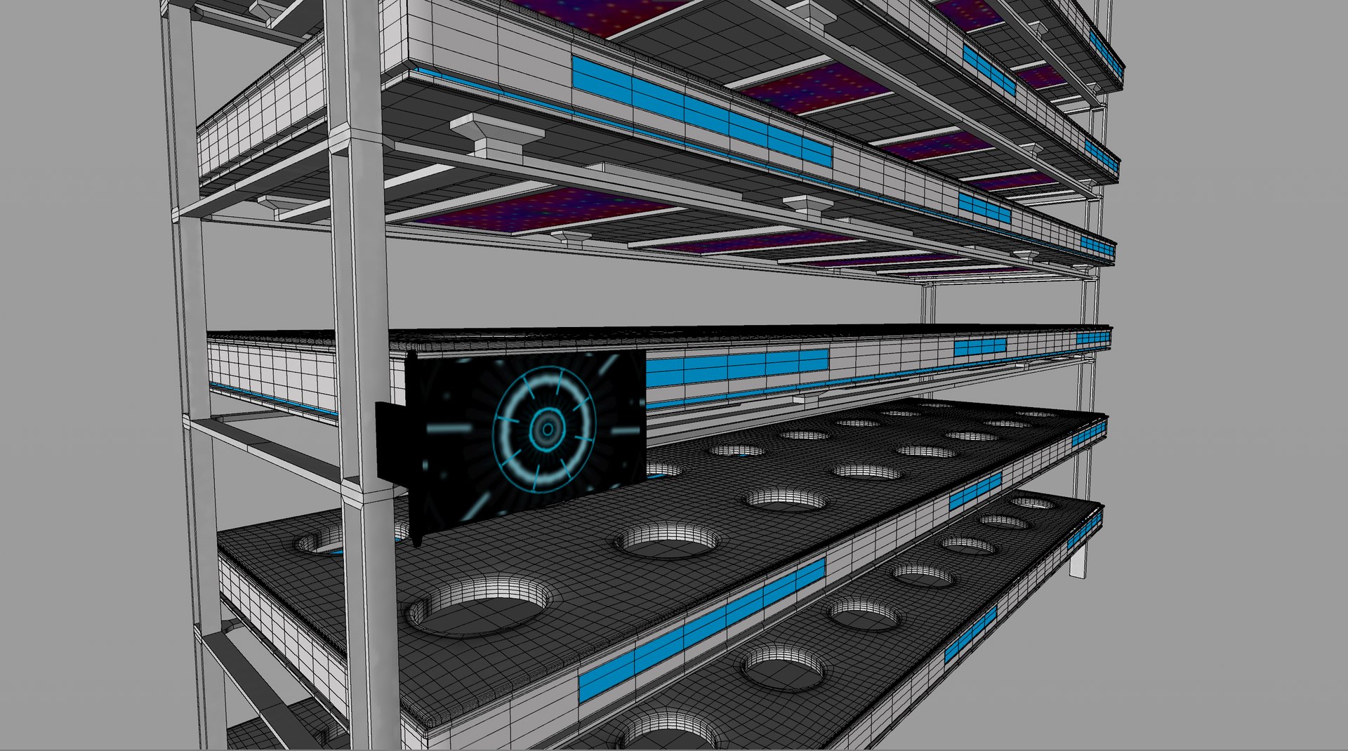 Scifi Shelf Vertical Bio Farm 3D Model - TurboSquid 2054459