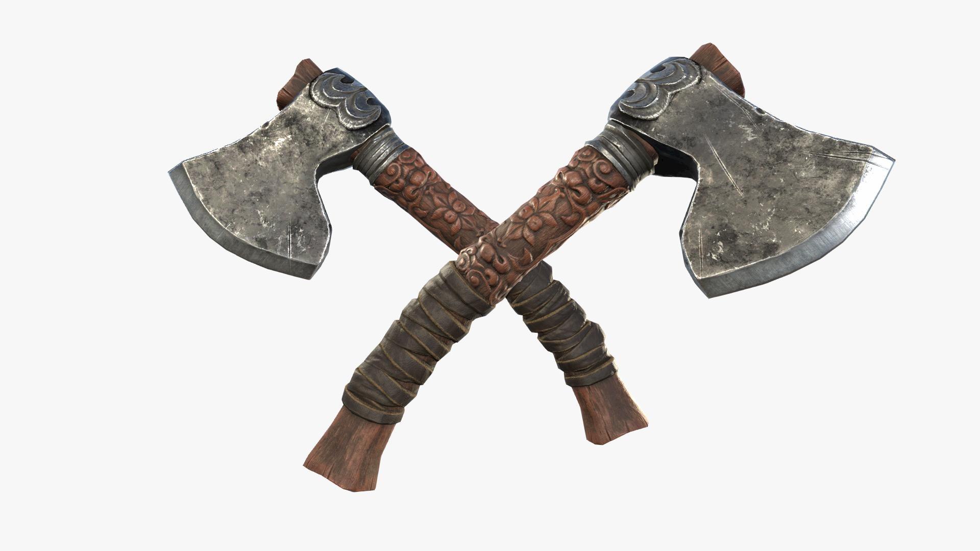 Fantasy Axe RPG Ono Wono Masakar Axe Great Axe Battle Axe Great-axe Battle-axe Hand Throwing 3D ...