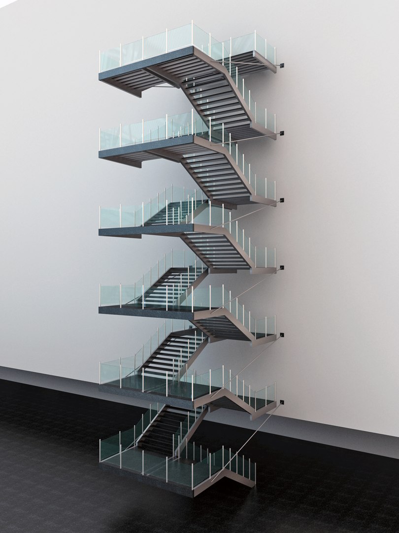 Stairs 3D - TurboSquid 1207604