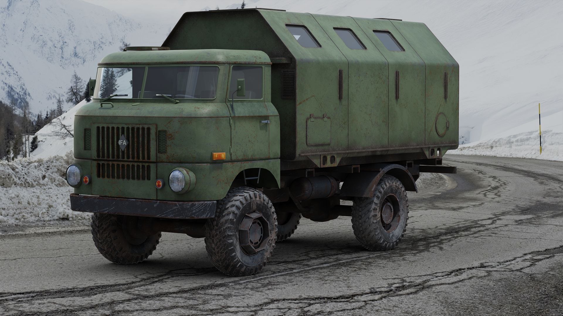 IFA W50 Truck 3D - TurboSquid 1789212