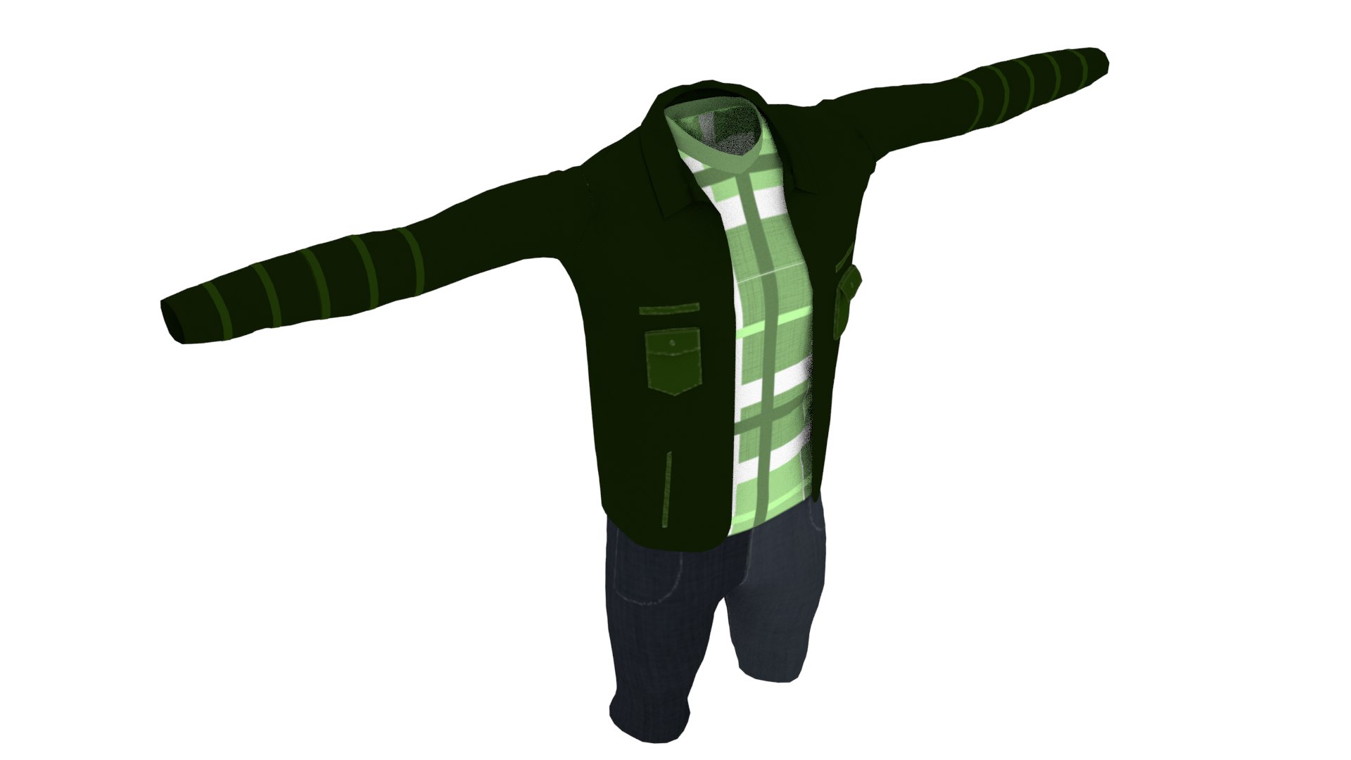 3D Man Outfit Model - TurboSquid 2109878