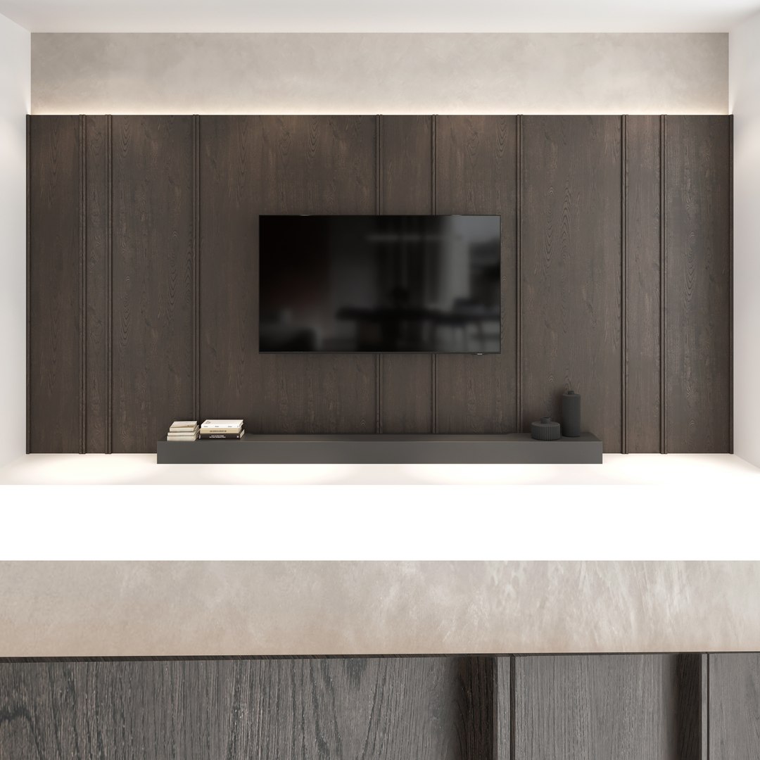 3D TV Wall Set 10 - TurboSquid 1861007