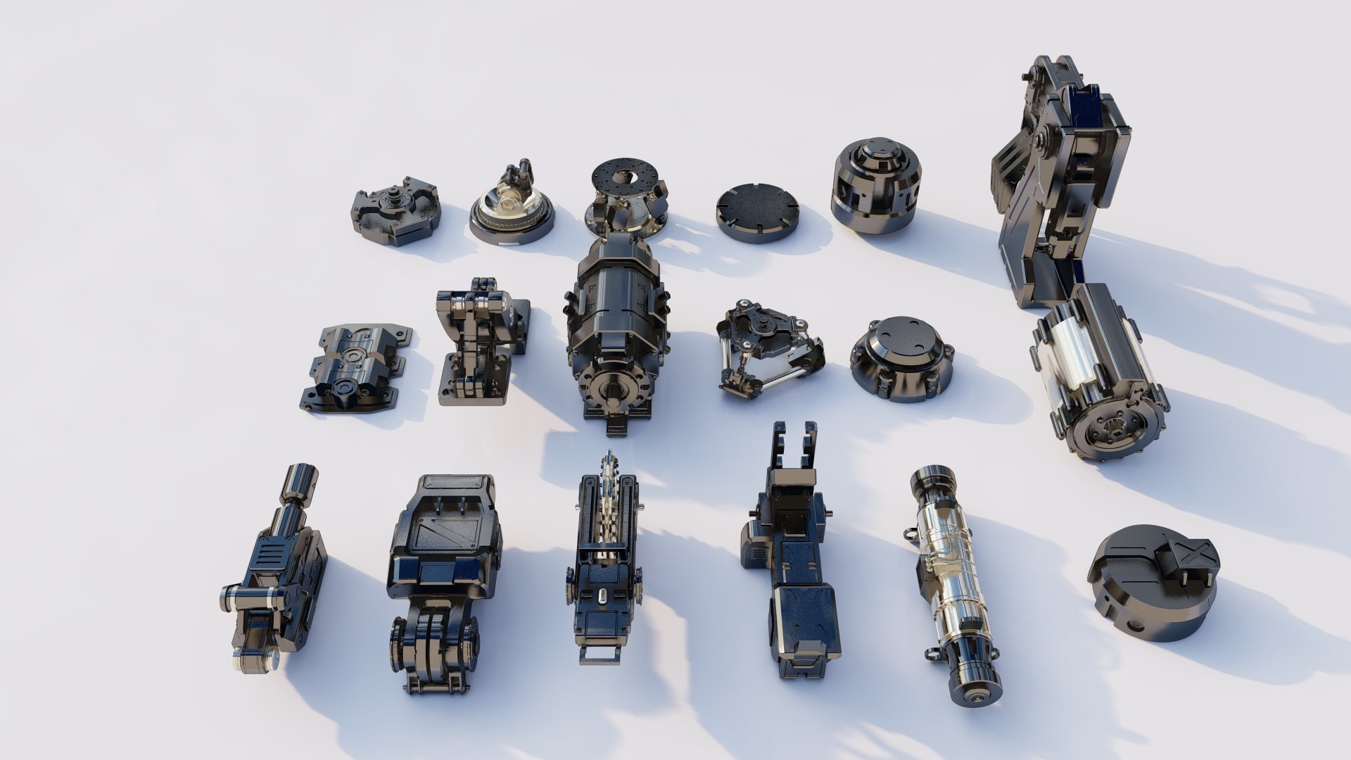 Hard Surface Mechanical Gears Model - TurboSquid 2294870