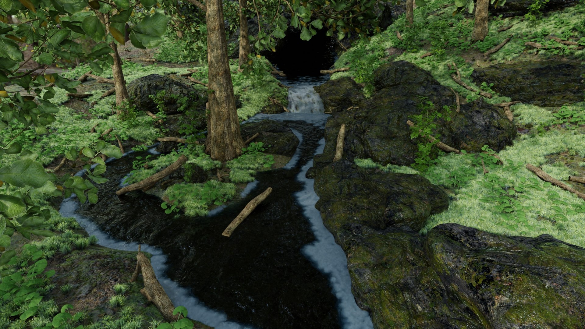 3D Model Stream Scene - TurboSquid 1716994