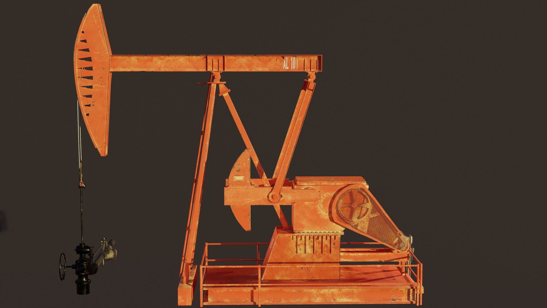 3D Oil Beam Pump Model - TurboSquid 1851607