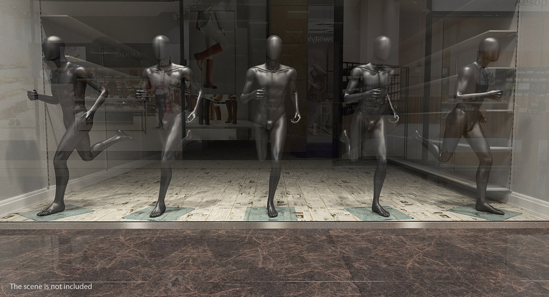 Running Male Dark Grey Model - TurboSquid 1416245