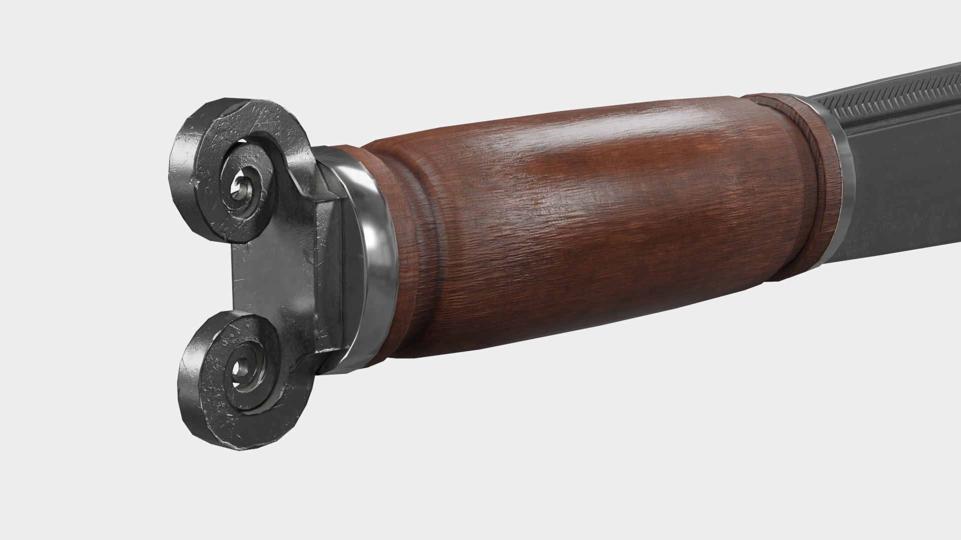 3D Seax Knife Handle - TurboSquid 1494165