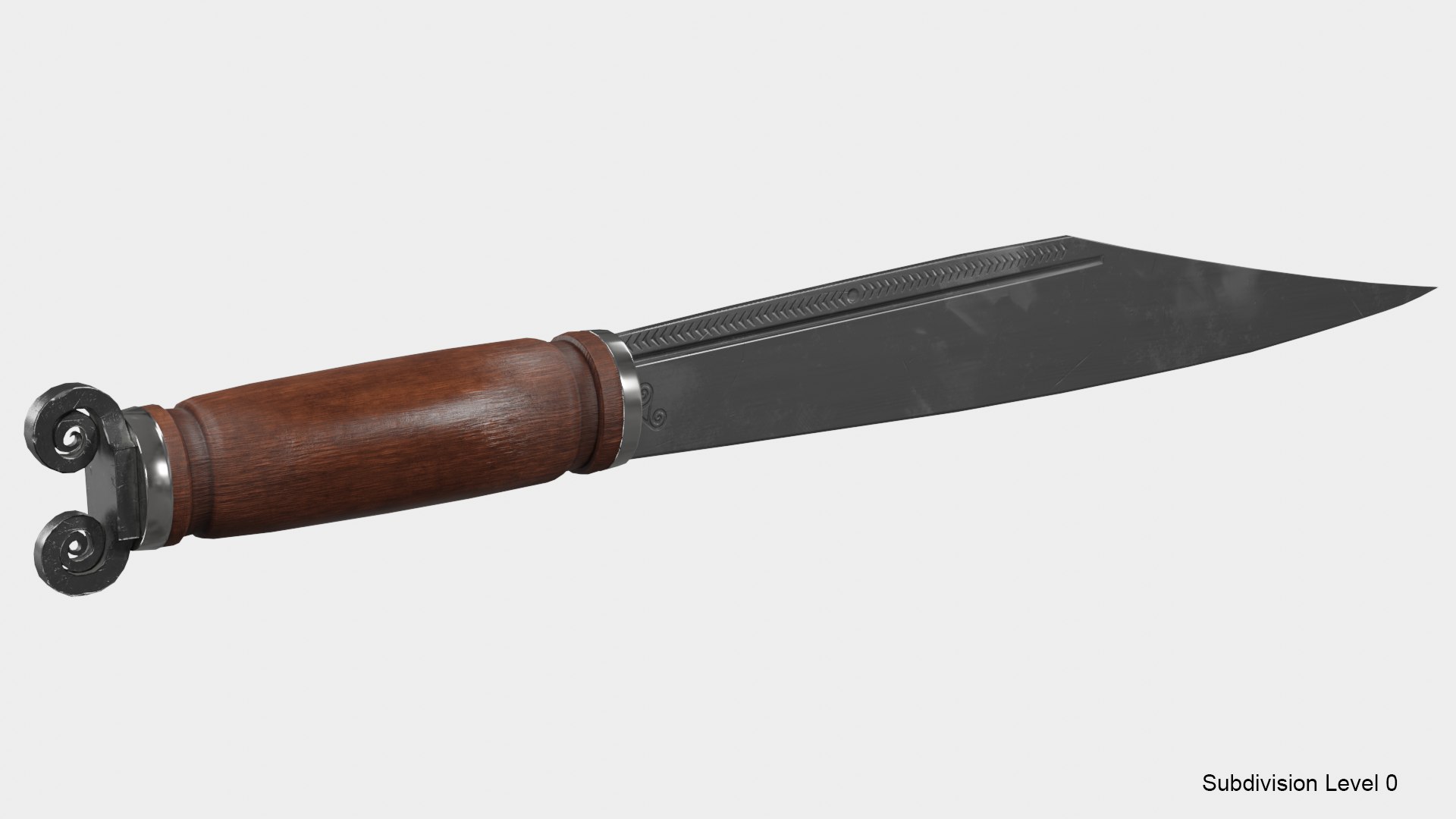 3D Seax Knife Handle - TurboSquid 1494165