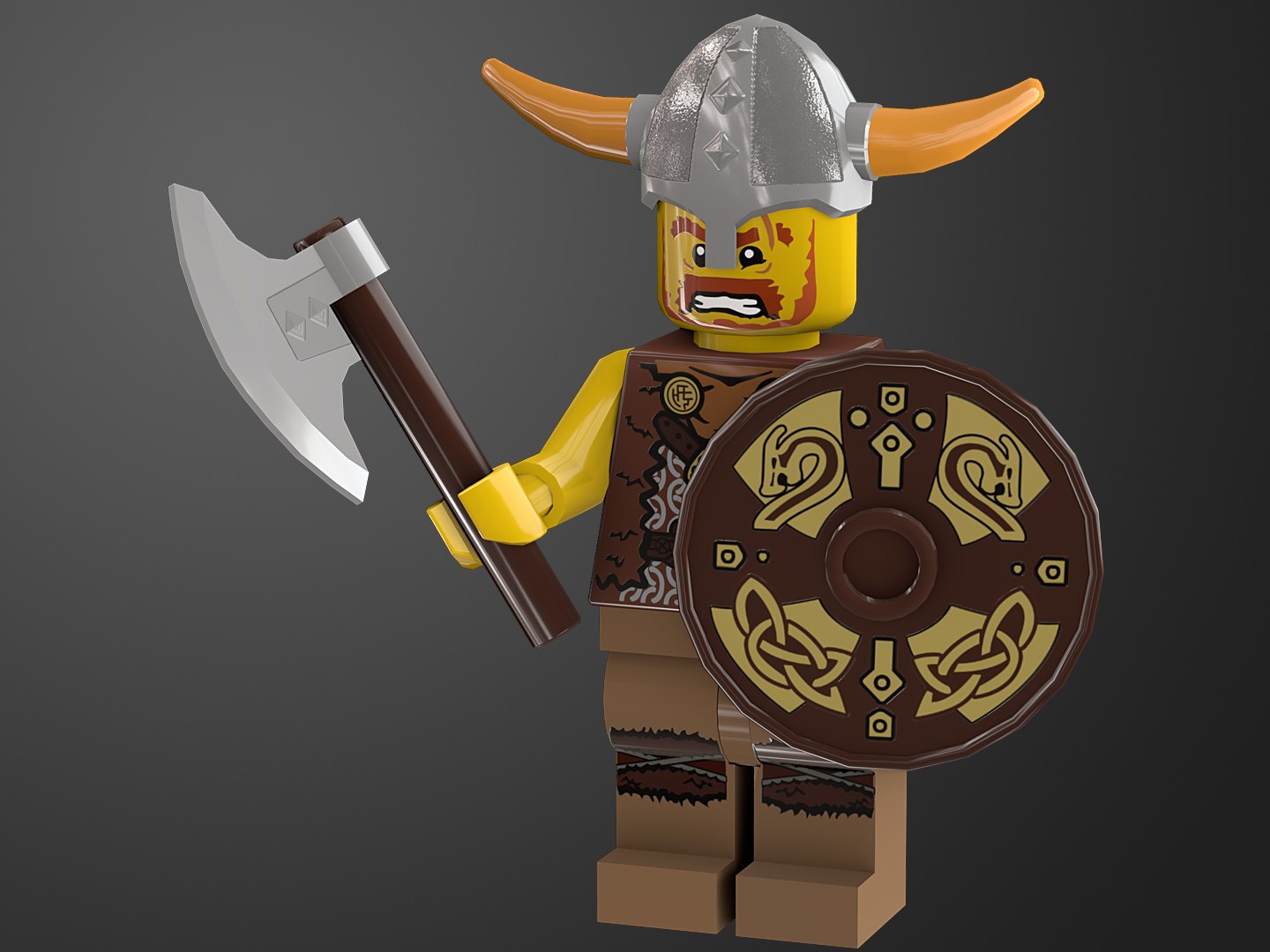 Rigged ready viking lego character 3D model - TurboSquid 1441496