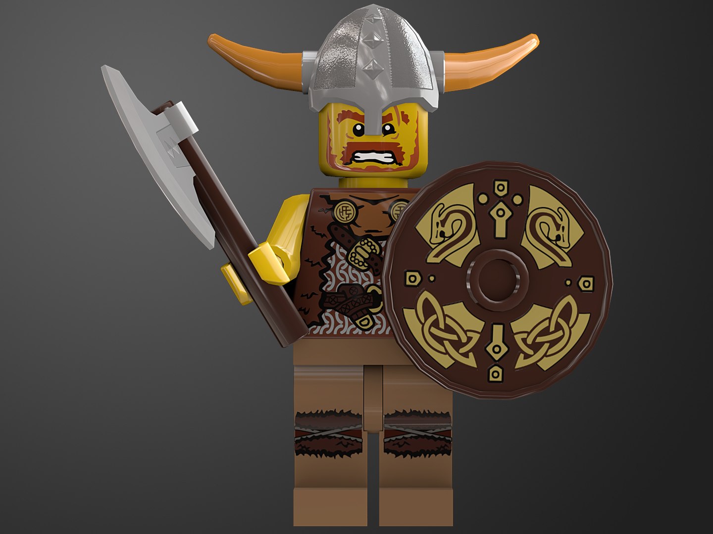 Rigged ready viking lego character 3D model - TurboSquid 1441496