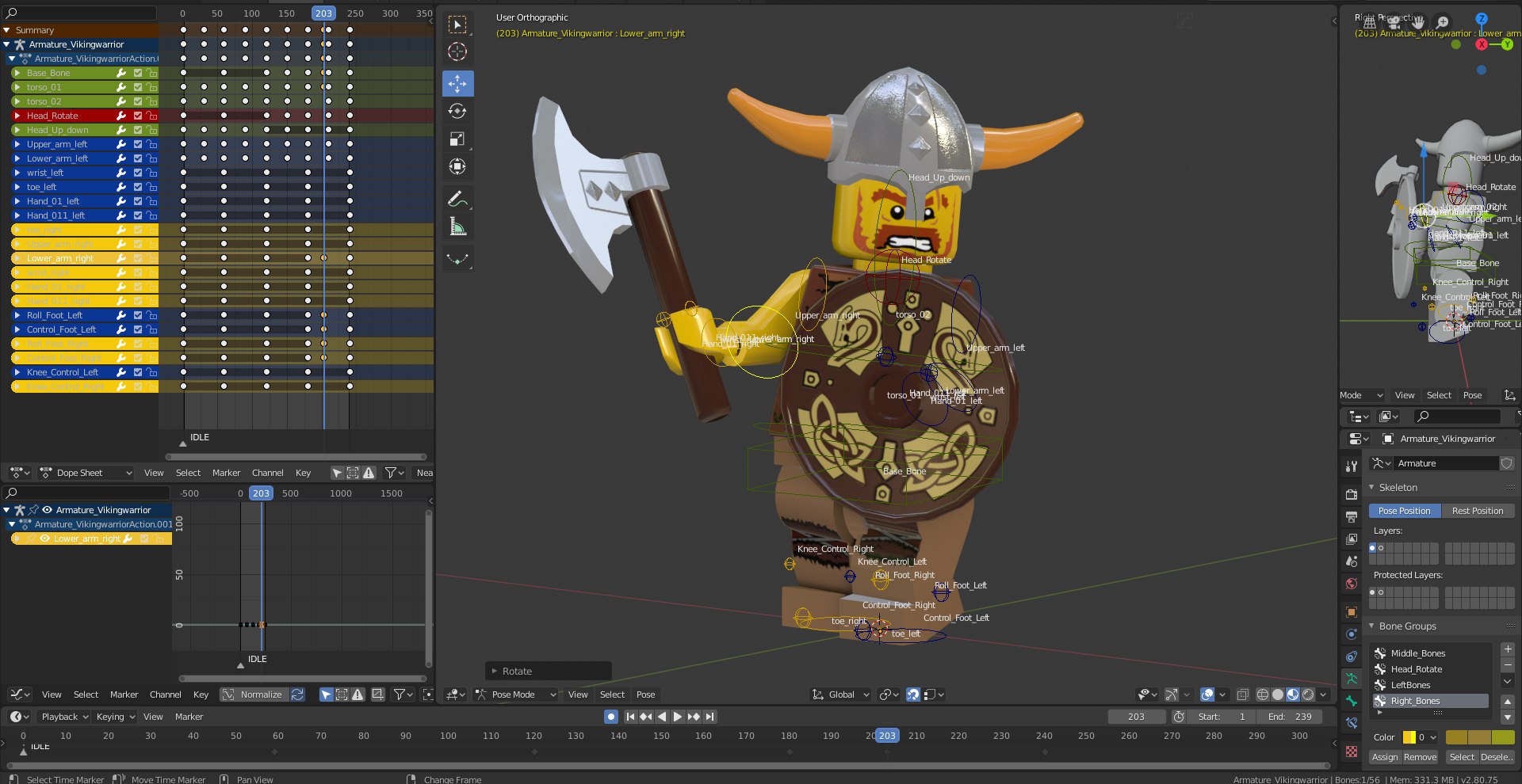 Rigged ready viking lego character 3D model - TurboSquid 1441496