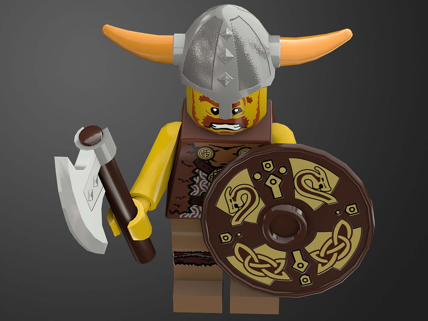Rigged ready viking lego character 3D model - TurboSquid 1441496
