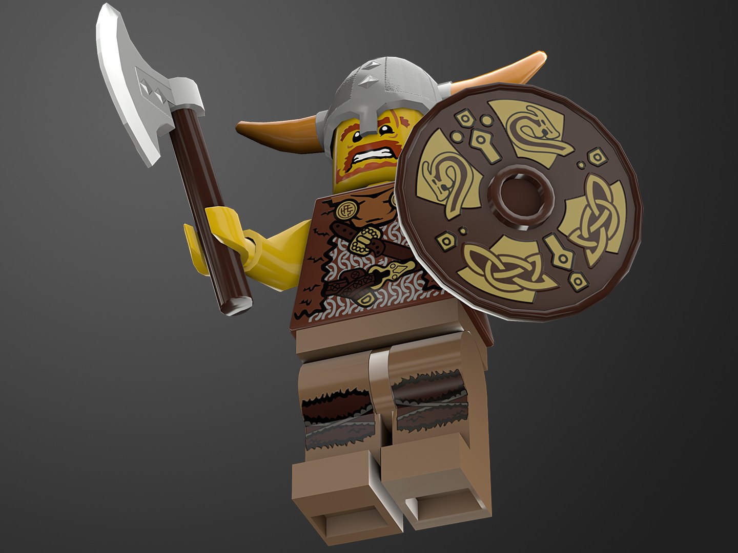 Rigged ready viking lego character 3D model - TurboSquid 1441496