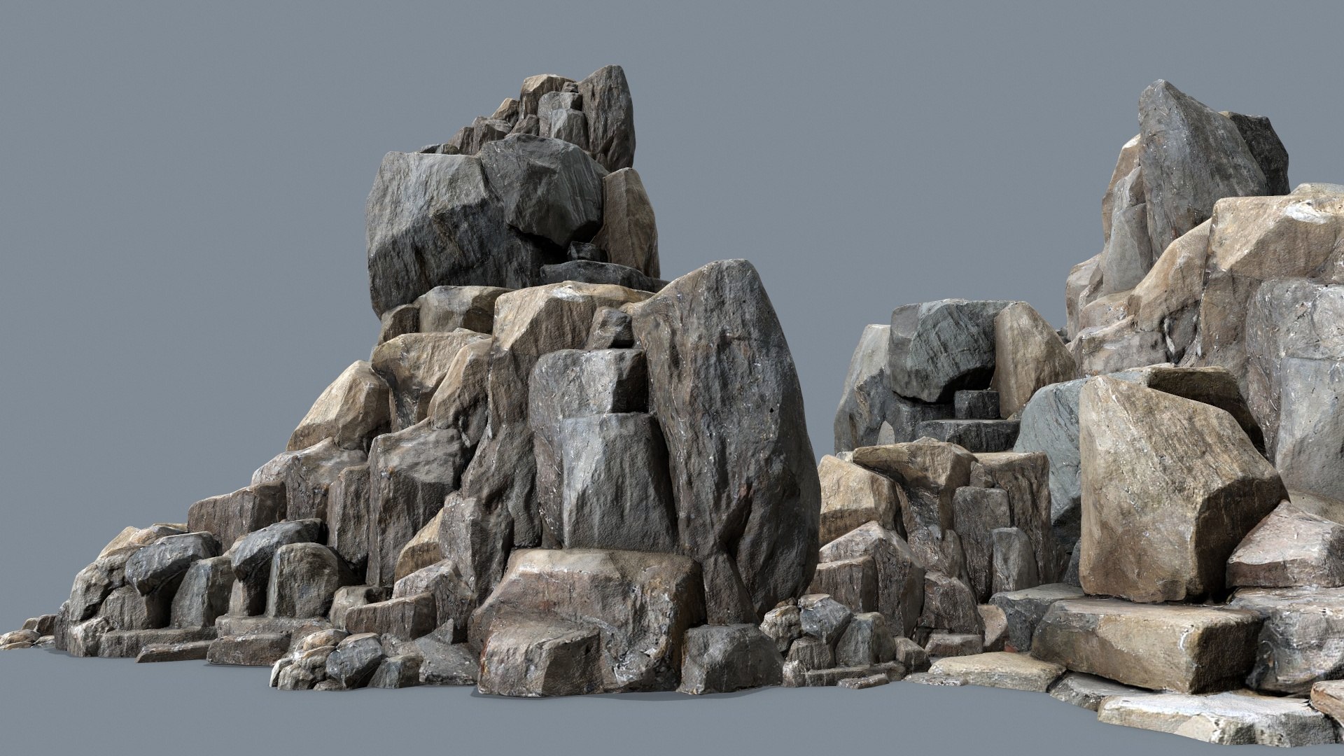 3D Cliff Rocks - TurboSquid 2209408