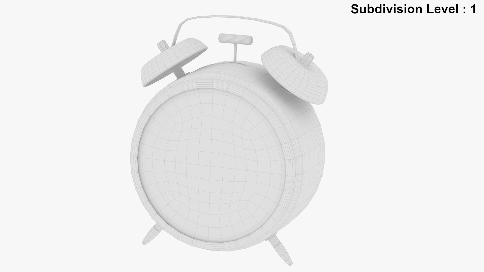 3D Model Old Fashioned Alarm Clock - TurboSquid 2314428