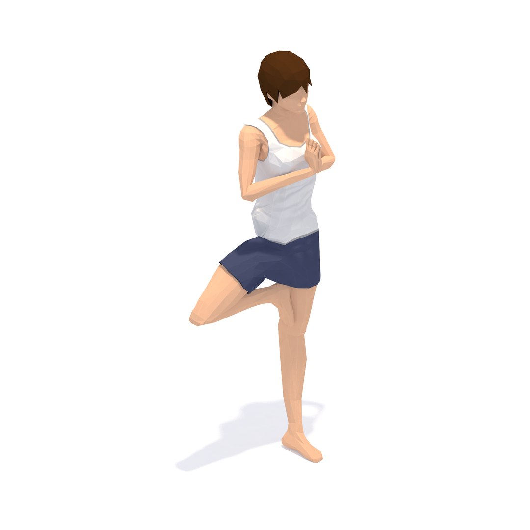3D animations yoga pose woman - TurboSquid 1633055