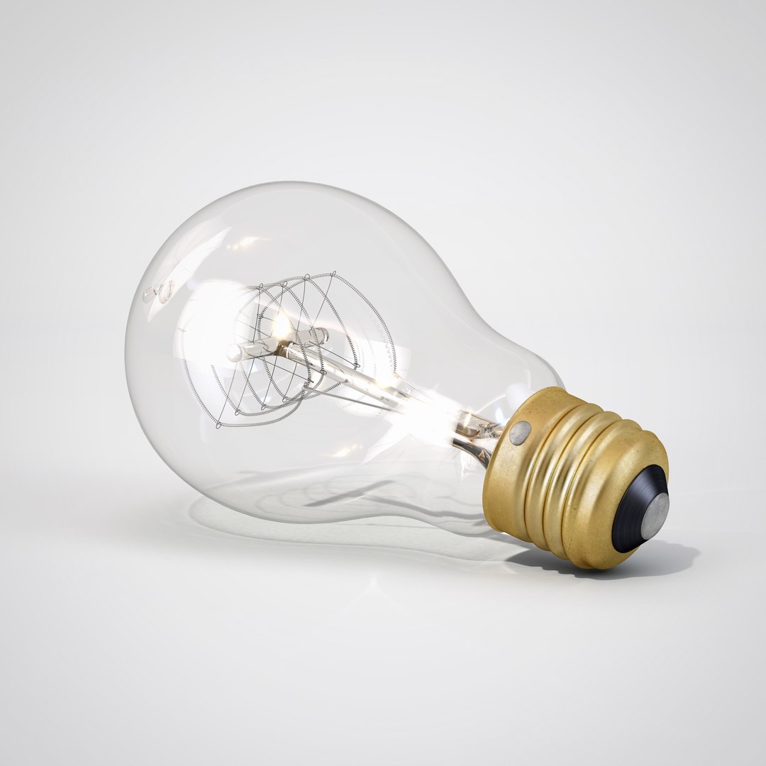 3d Vintage Spherical-shaped Edison Light Bulb