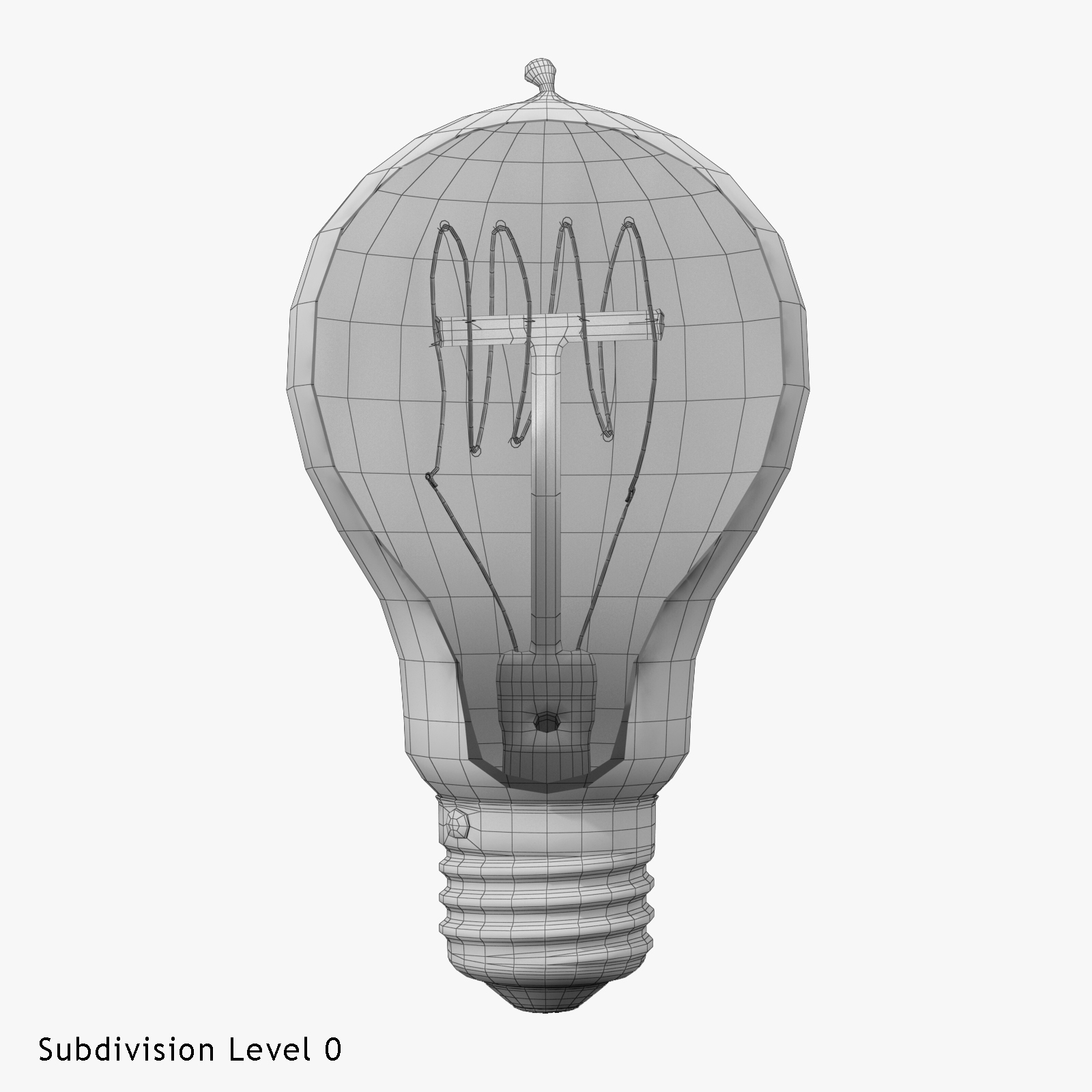 3d vintage spherical-shaped edison light bulb