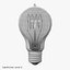 3d Vintage Spherical-shaped Edison Light Bulb