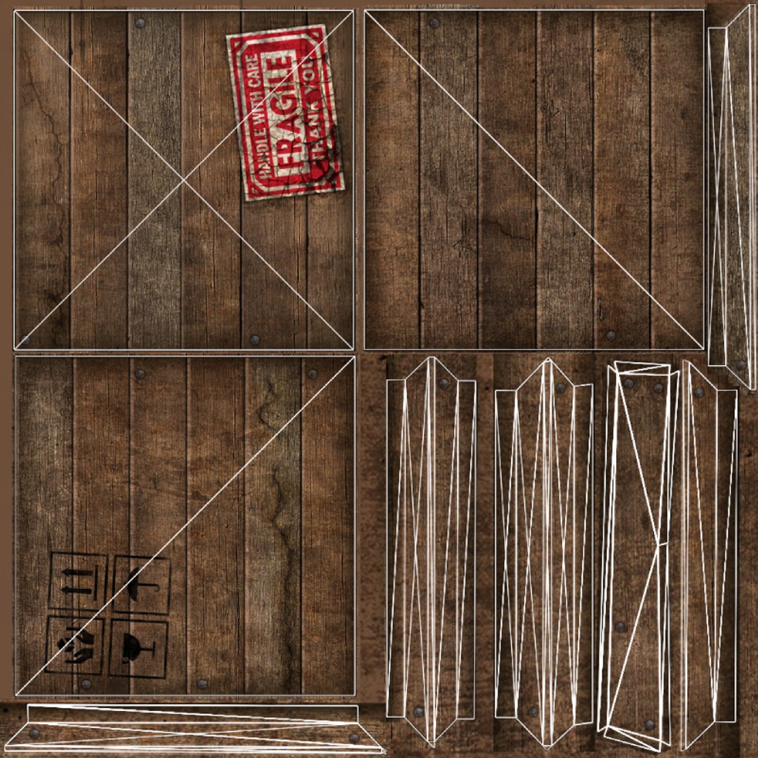 Old Crate Model - TurboSquid 2289016