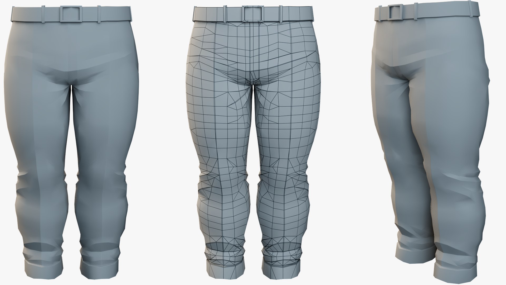 Stylize Pant Base Model 3D Model - TurboSquid 2153366