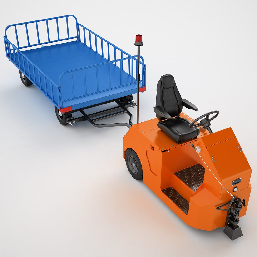 3D Electric Industrial Tugger 16 - TurboSquid 1743595