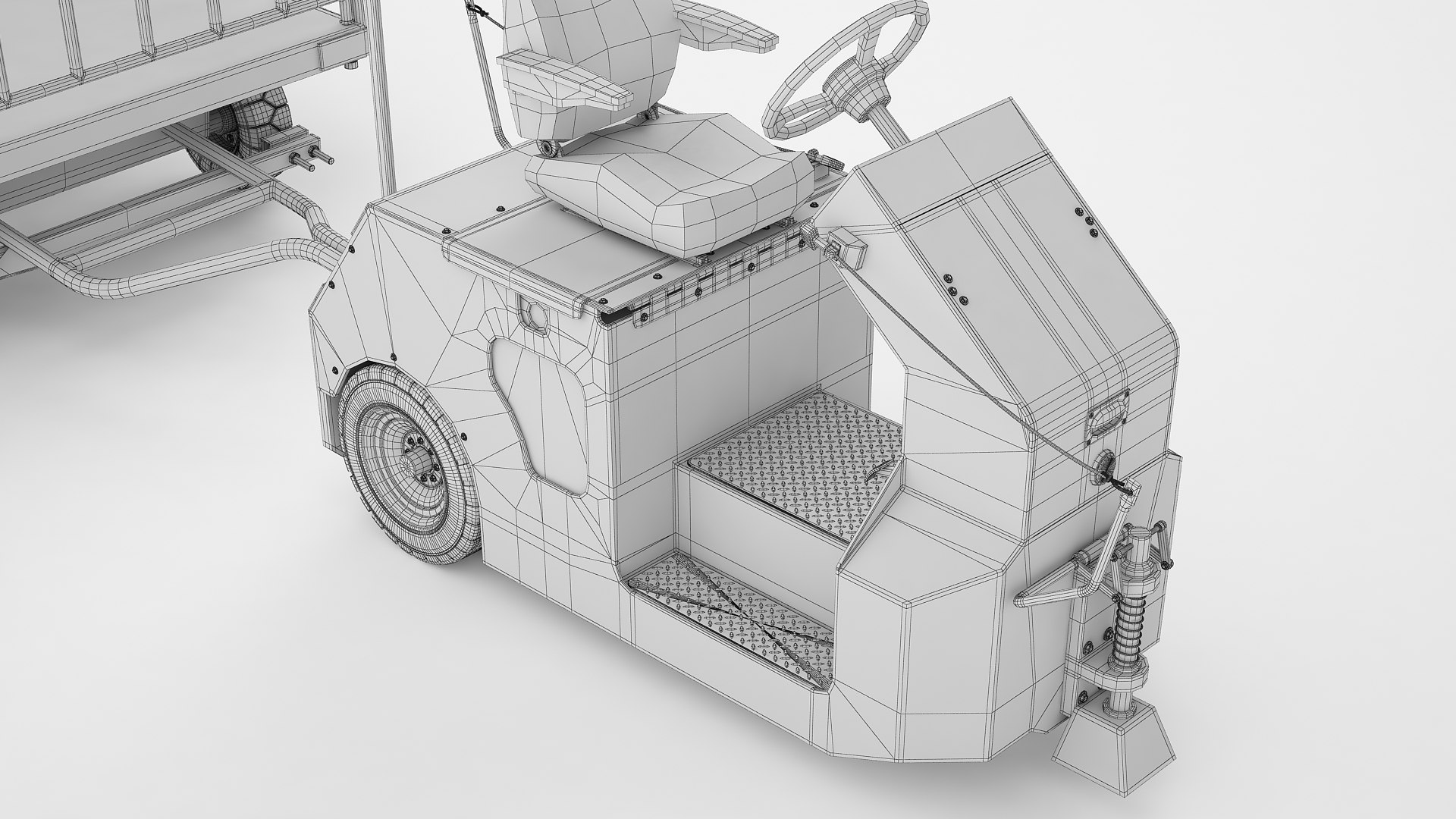 3D Electric Industrial Tugger 16 - TurboSquid 1743595