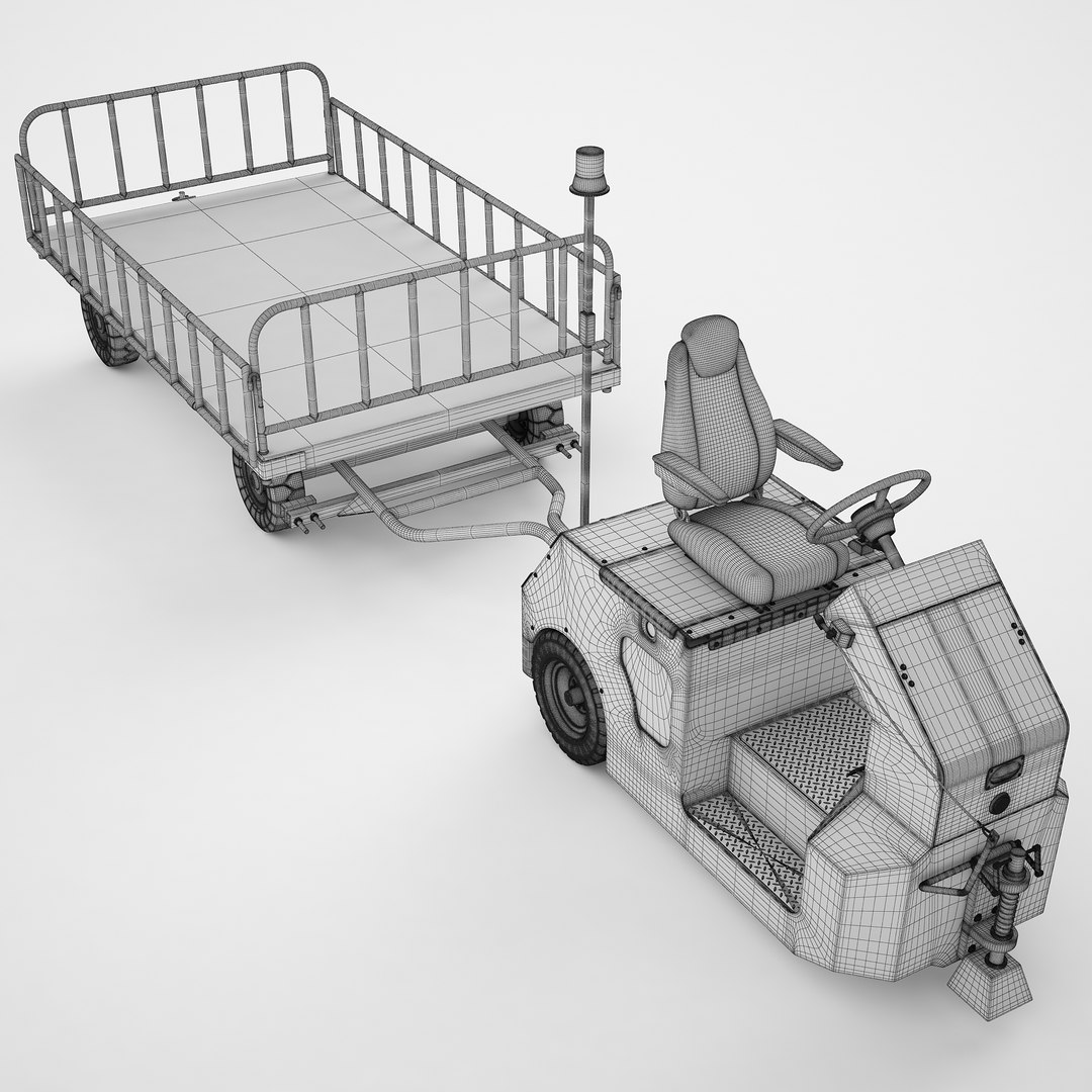 3D Electric Industrial Tugger 16 - TurboSquid 1743595