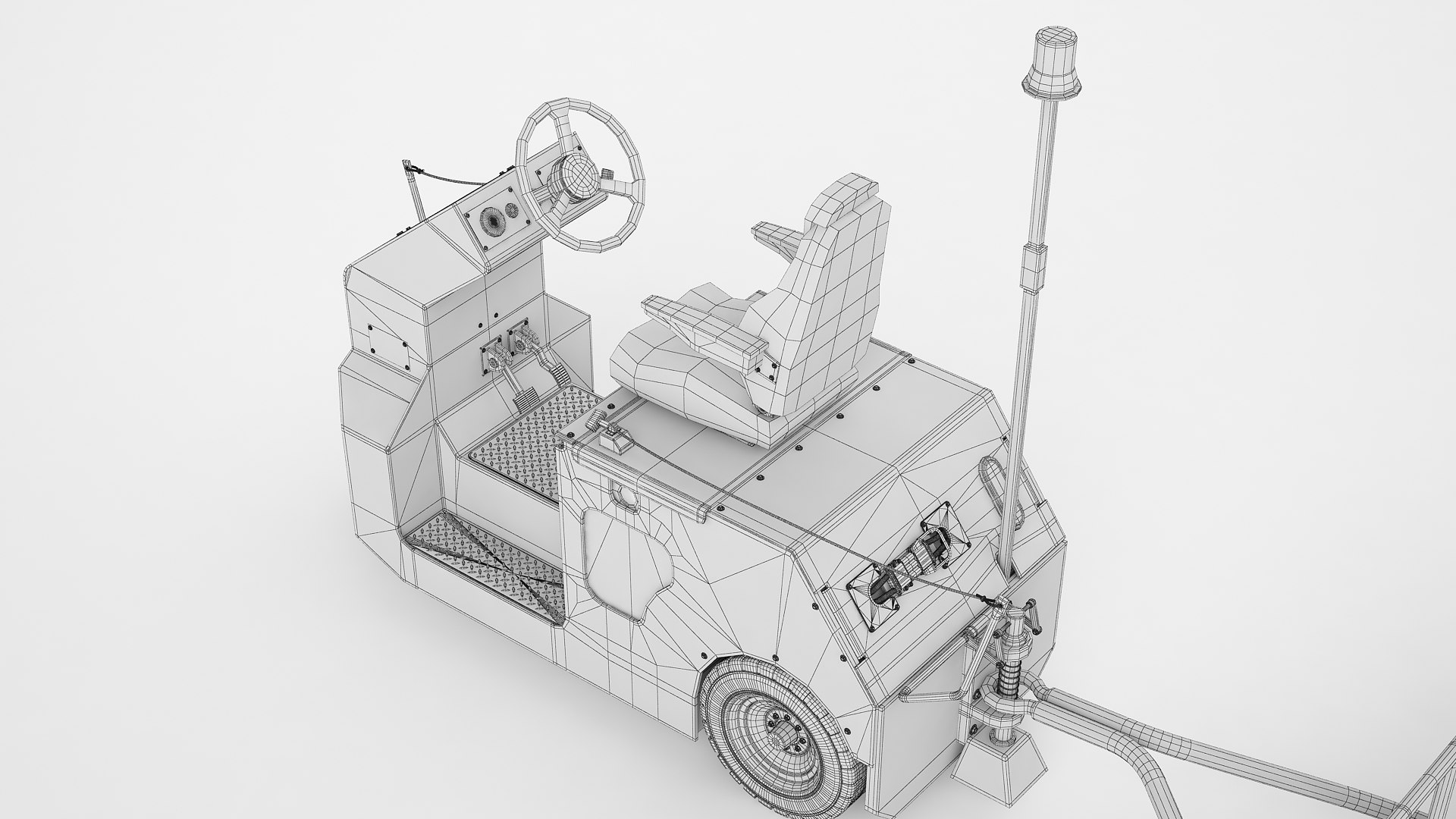3D Electric Industrial Tugger 16 - TurboSquid 1743595