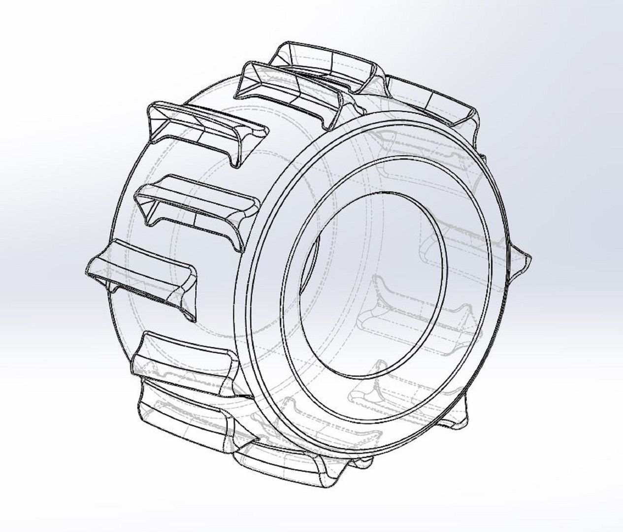 Diecast Tire Version 2 Of Formula Off Road Scale 1 To 25 3D Model ...