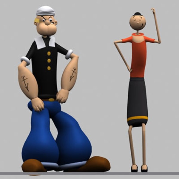 modelo 3d popeye - TurboSquid 493535