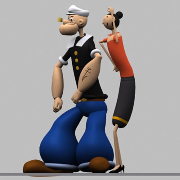 modelo 3d popeye - TurboSquid 493535