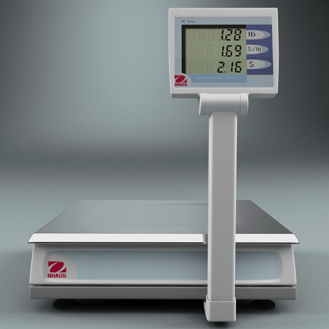3d computing weighing scale