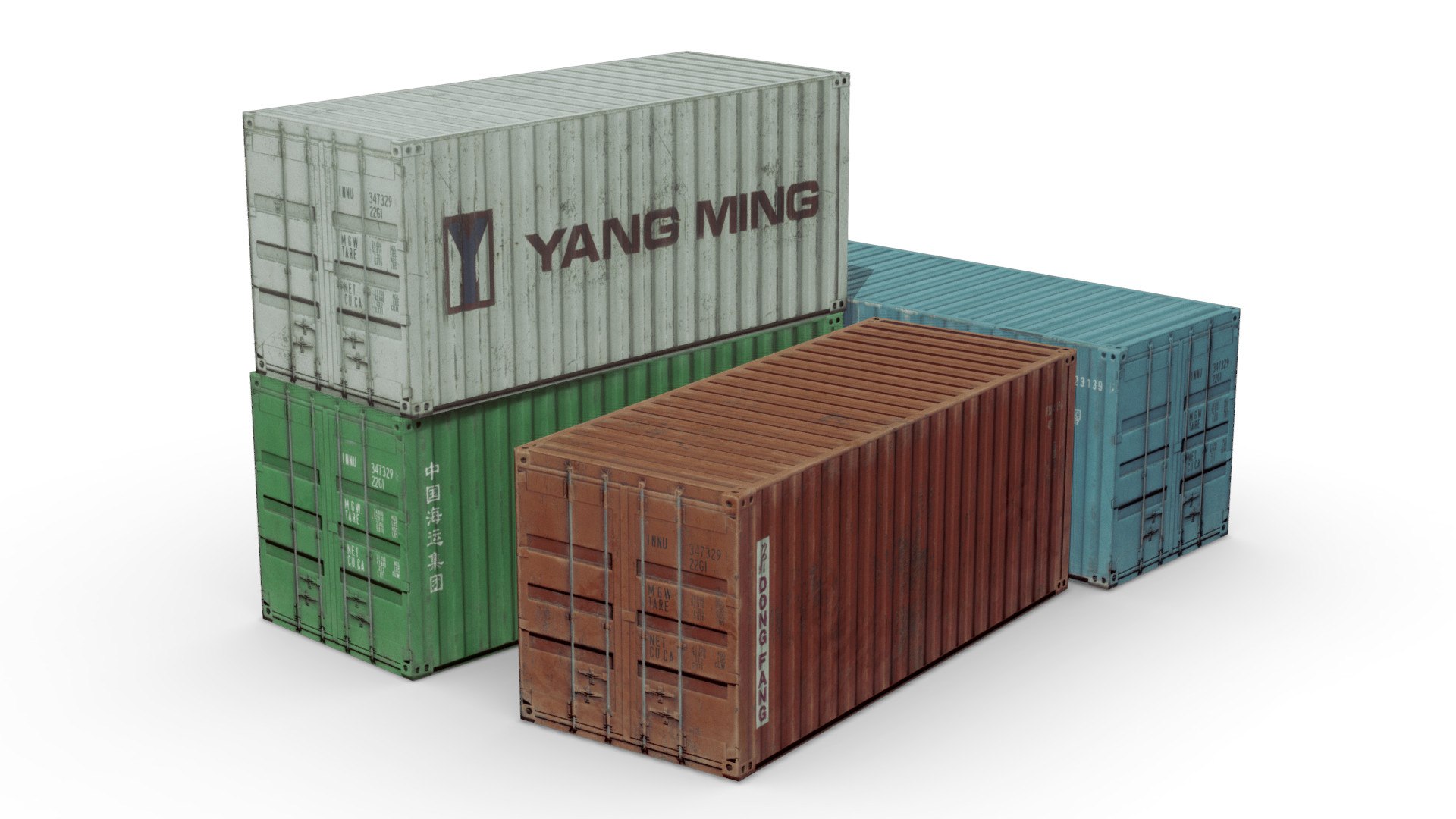 Free 3D Shipping Containers - TurboSquid 2203357