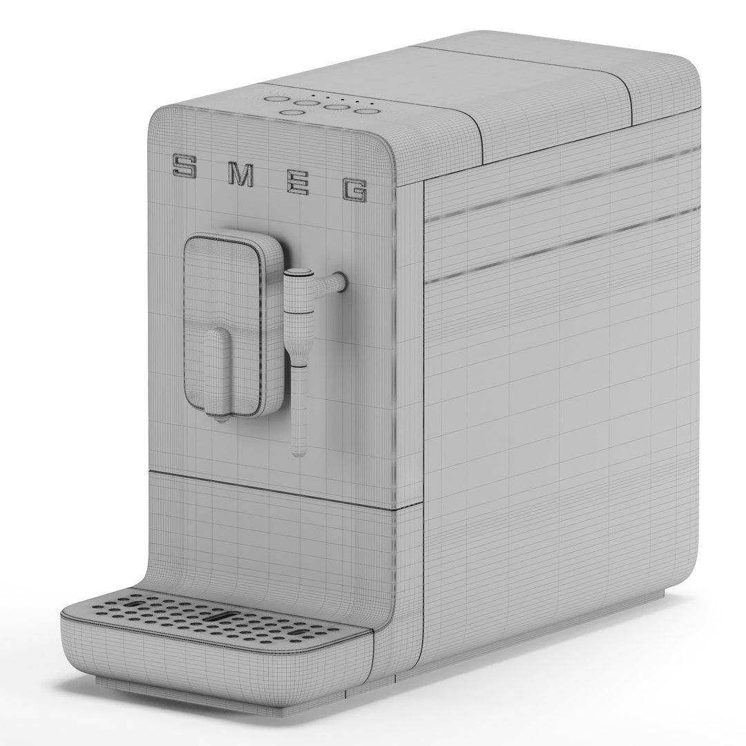 SMEG Coffee Machine 3D Model - TurboSquid 2003069