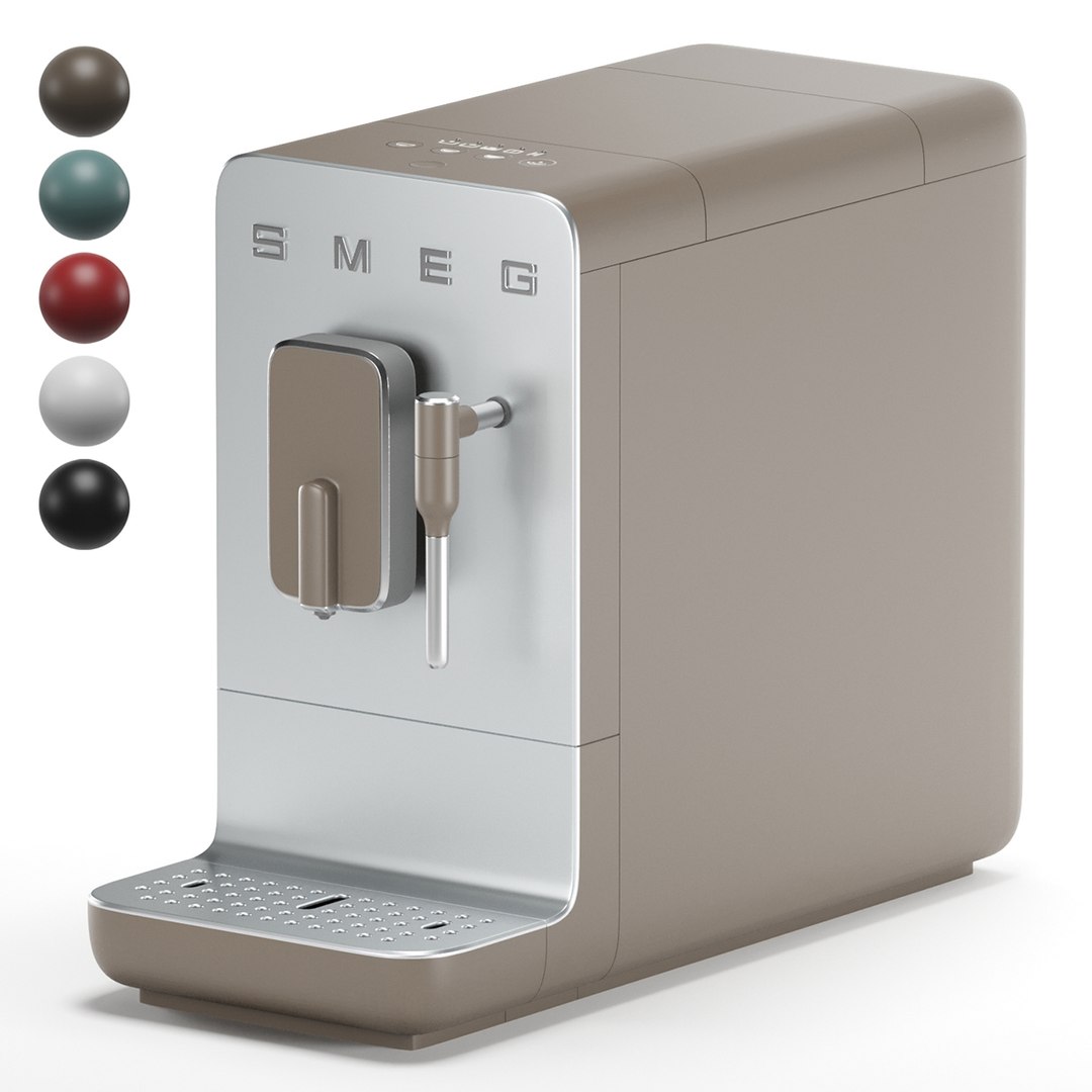 SMEG Coffee Machine 3D Model - TurboSquid 2003069