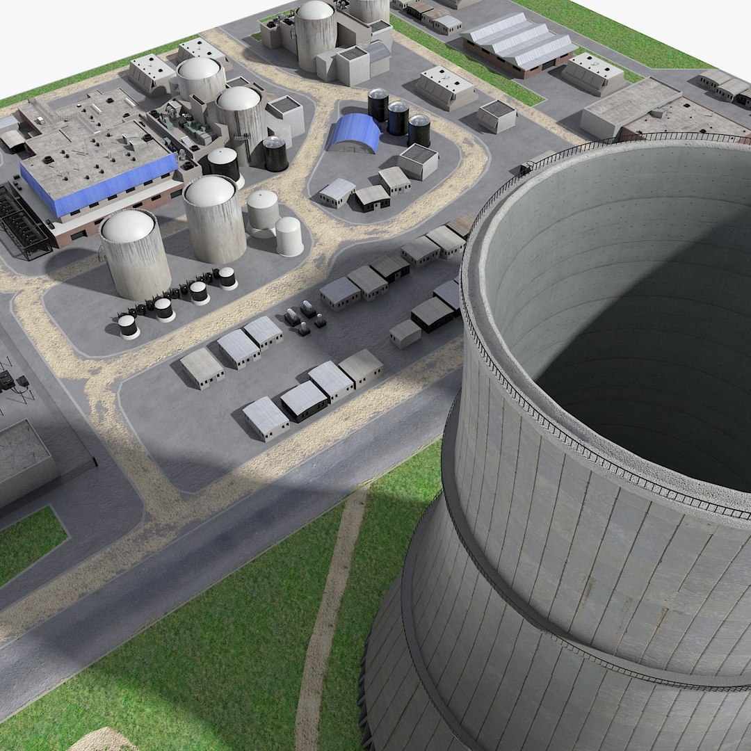 3D Watts Bar Nuclear Plant - TurboSquid 1151563