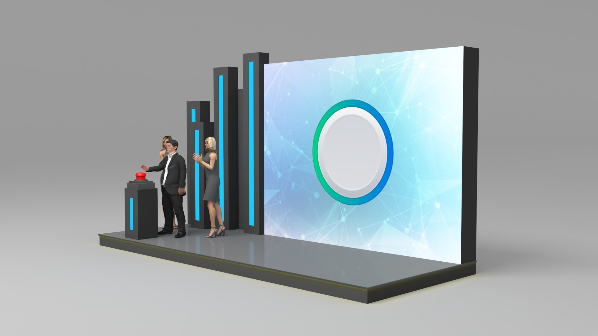 Launching Procession Stage 3D Model - TurboSquid 1581910