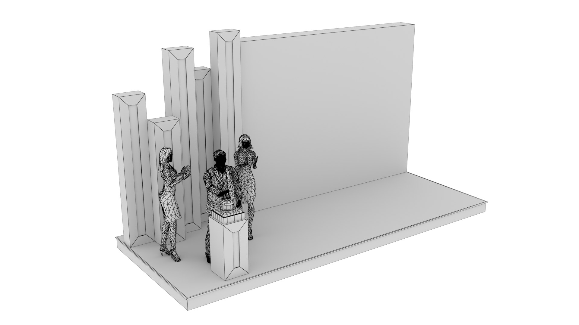 Launching Procession Stage 3D Model - TurboSquid 1581910