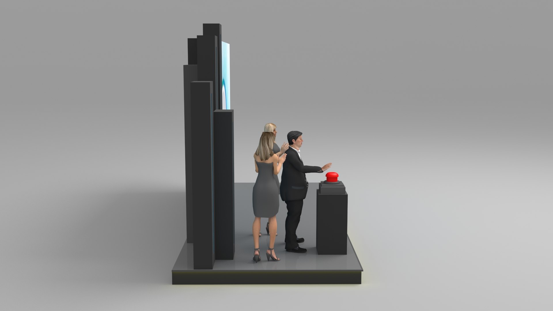 Launching Procession Stage 3D Model - TurboSquid 1581910