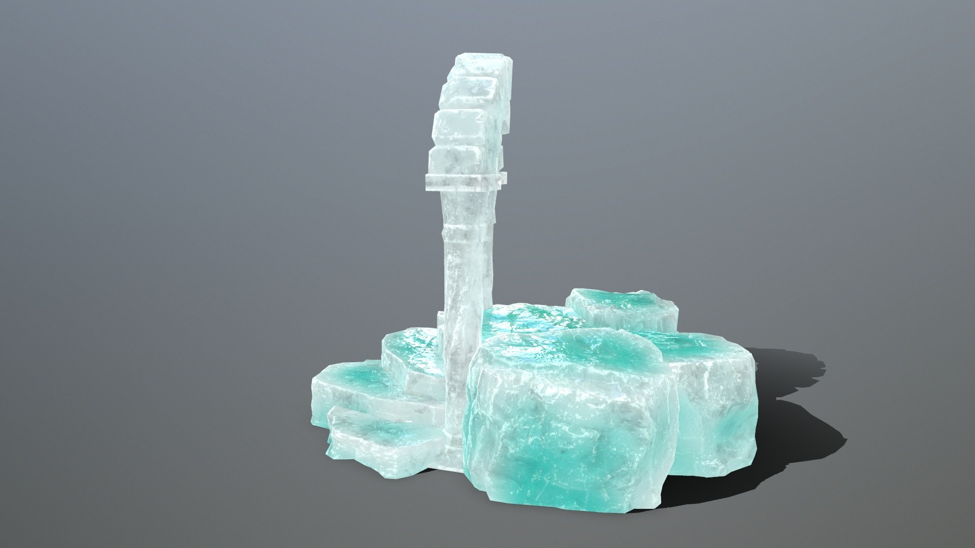 3D model Icy Rock Set - TurboSquid 1794556