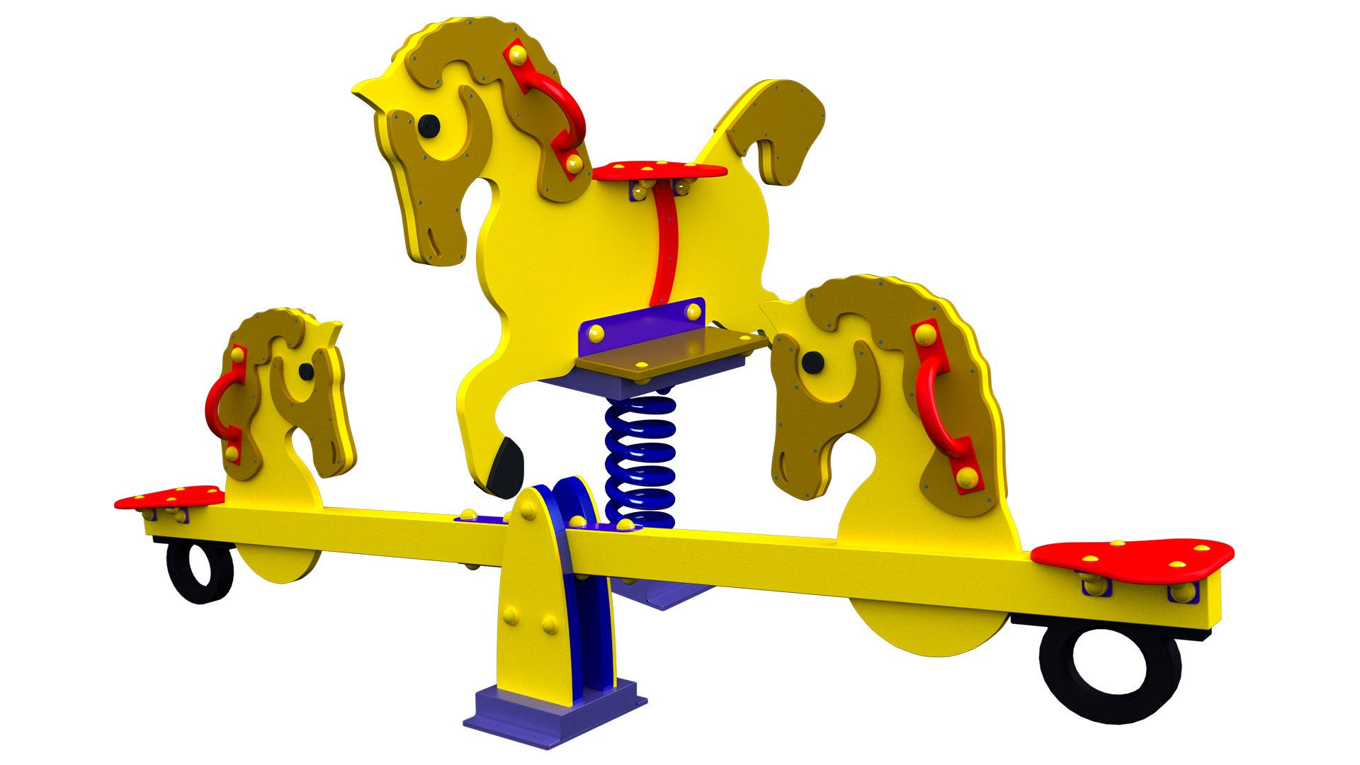 Children Swing Horse 3D Model - TurboSquid 2141004